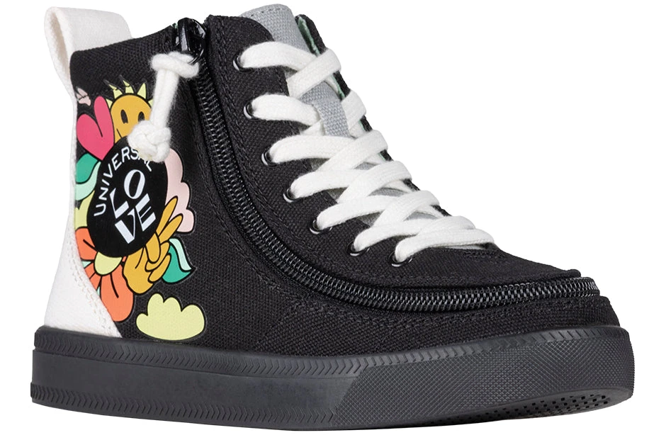 Unmissable Deals on UNI Love Black Multi BILLY Classic Lace High Tops ...